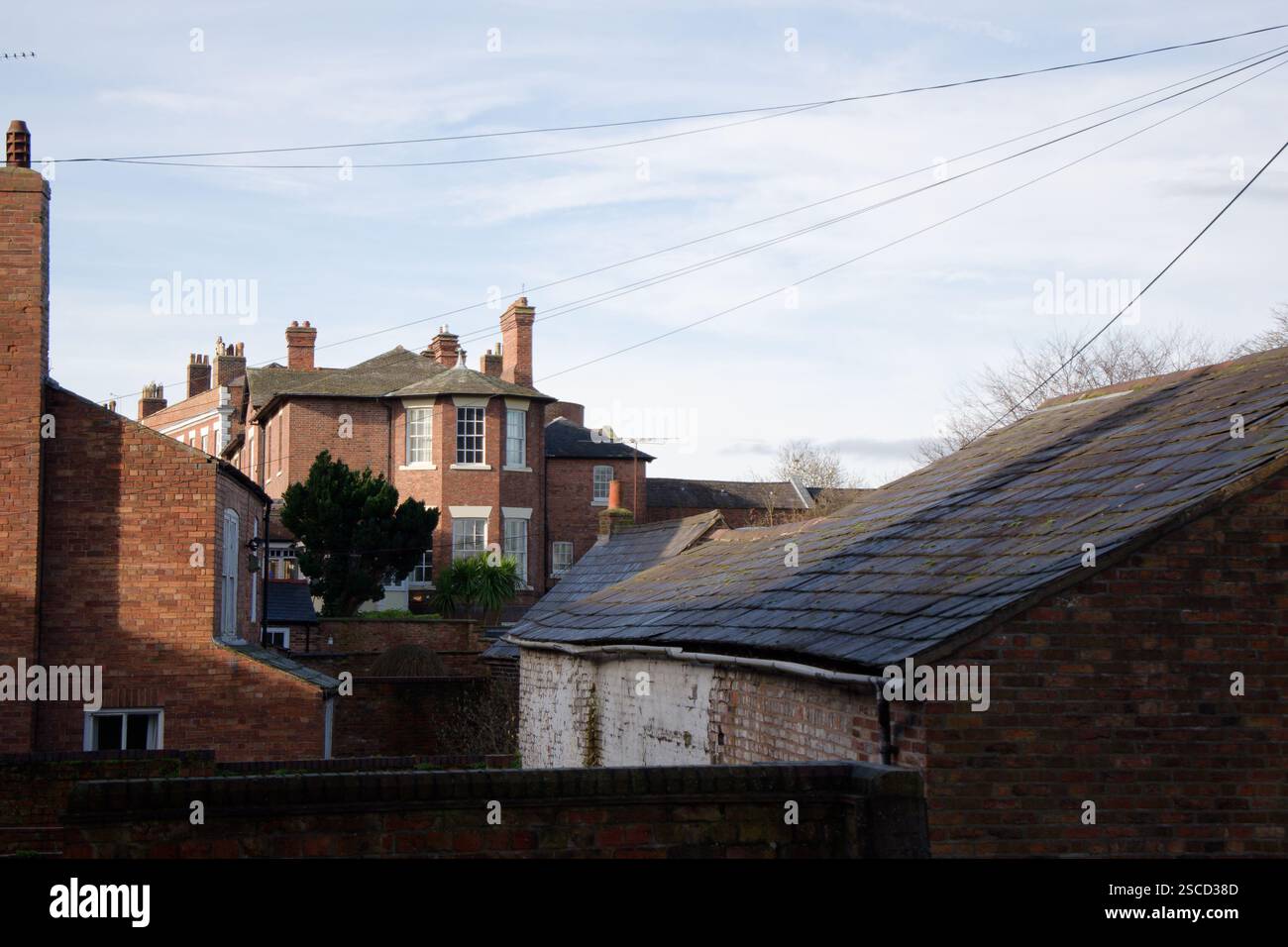 Roof top view of Chester, Cheshire, UK Stock Photo - Alamy