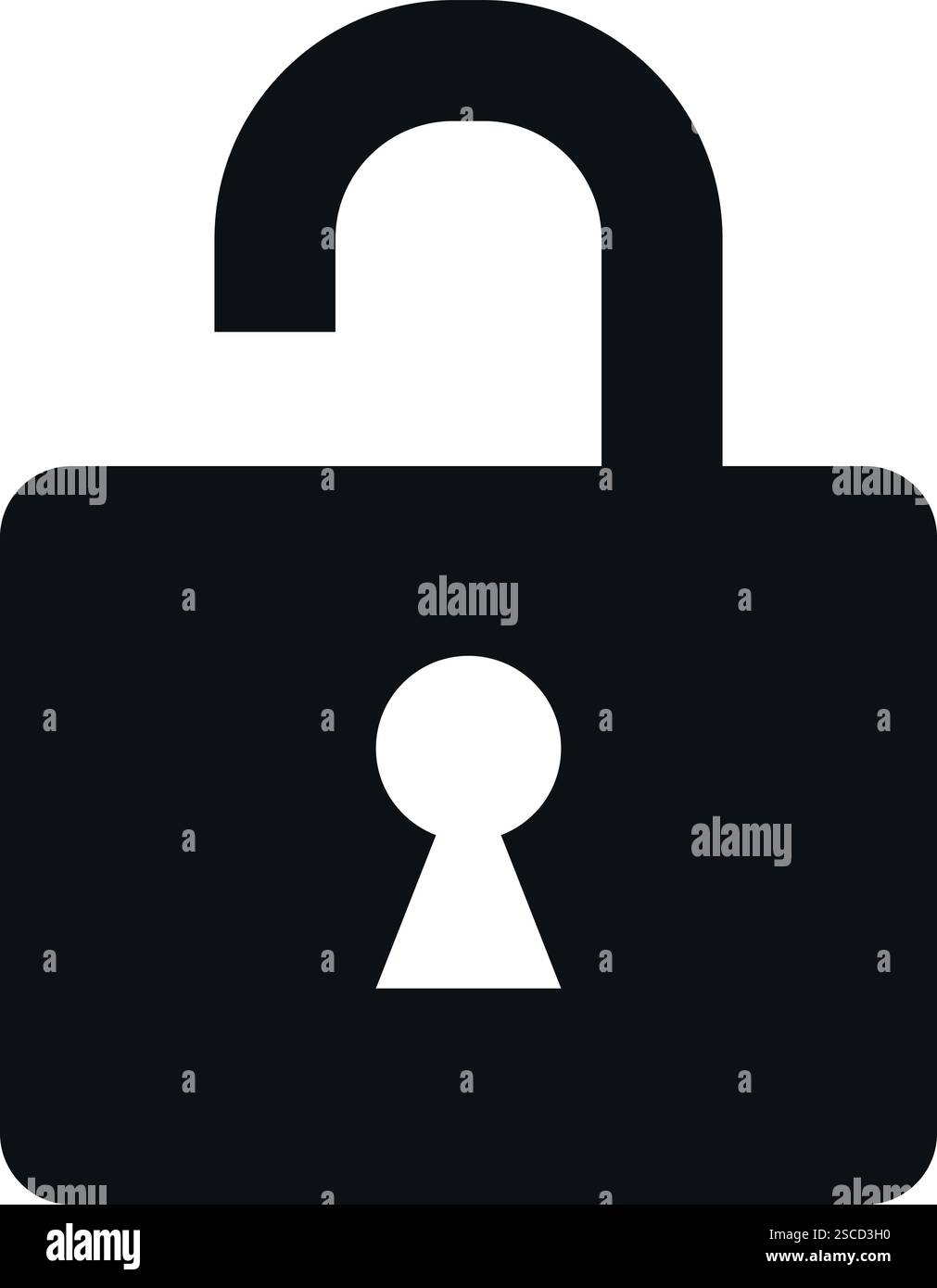 Open lock icon sign. Security signs and symbols Stock Vector Image ...