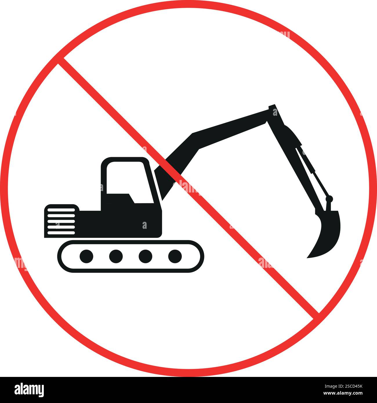 Hydraulic excavator crane icon hi-res stock photography and images - Alamy