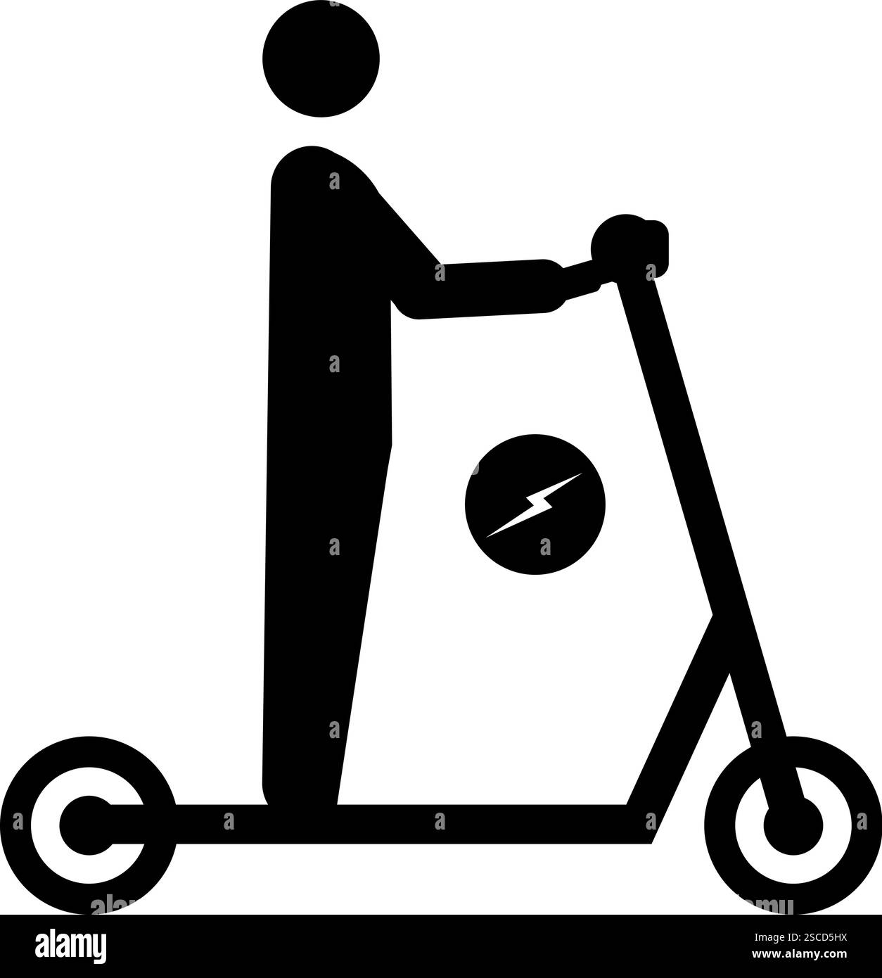 Electric scooter icon sign. Eco transport signs and symbols Stock ...