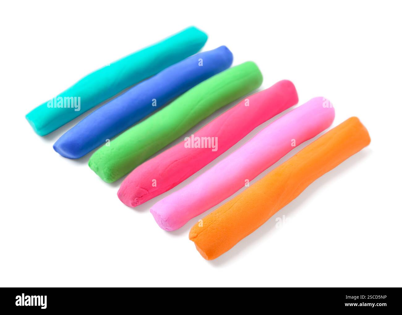 Different colorful play dough isolated on white Stock Photo - Alamy