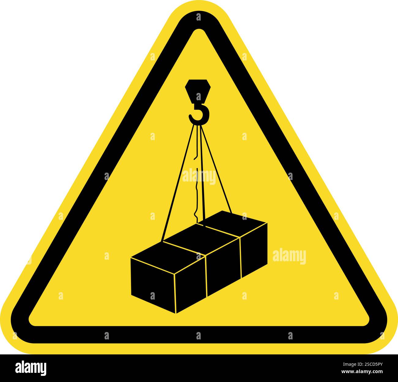 Falling hazard risk sign. Black on yellow background. Safety signs and ...