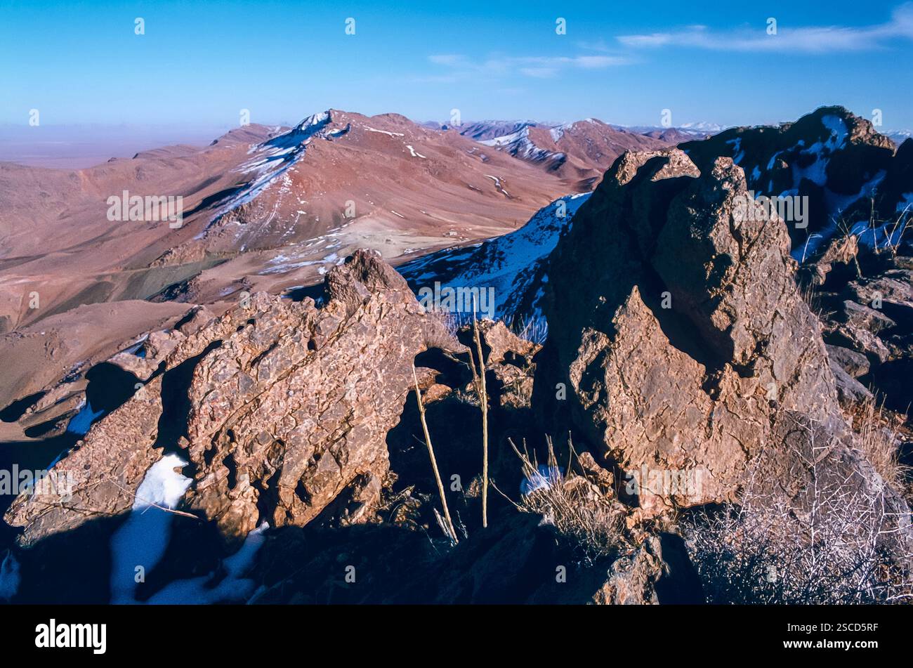 The image is of a general landscape in Isfahan Province and the Zagros ...