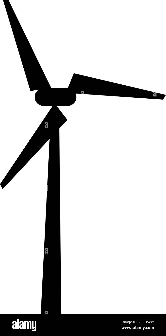Wind turbine sign or Wind mill symbol. Electrical signs and symbols ...