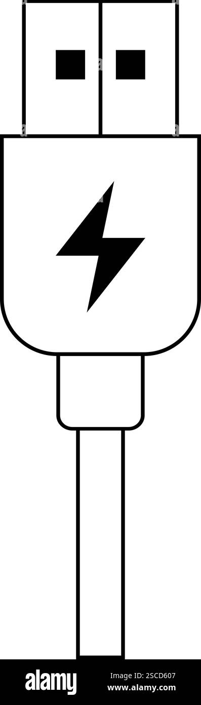 Usb port battery symbol hi-res stock photography and images - Alamy