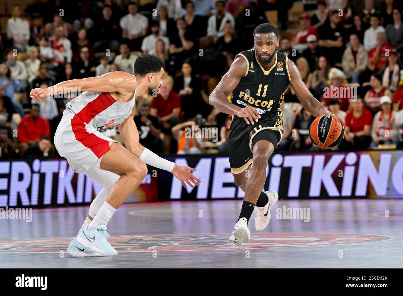 Monaco, Monaco. 05th Feb, 2025. #11 Alpha Diallo of Monaco seen in ...
