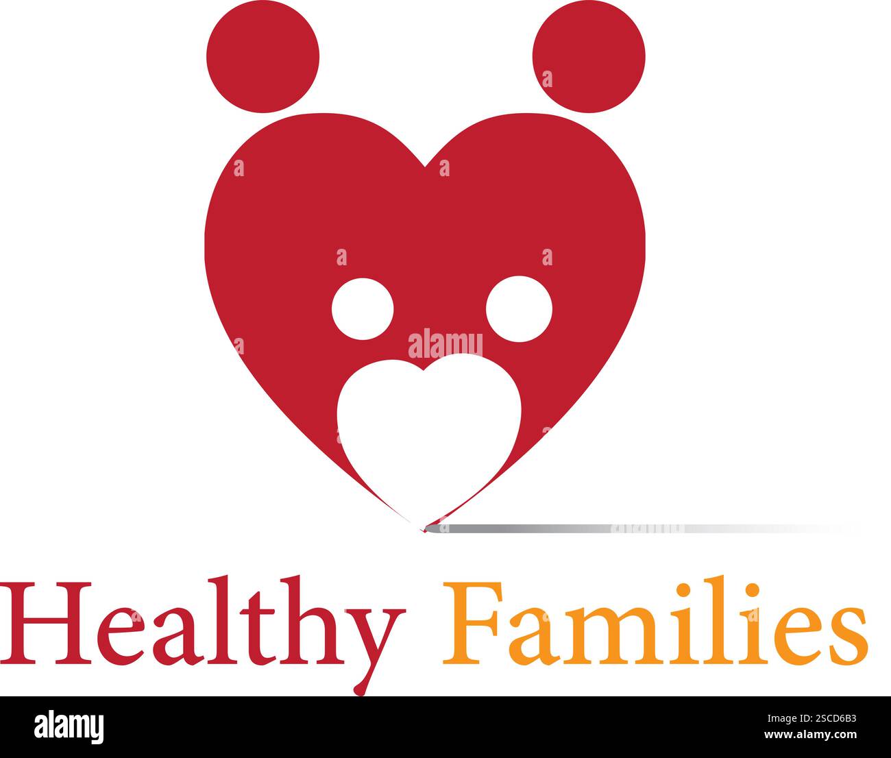 Parents and child logo design Stock Vector Image & Art - Alamy
