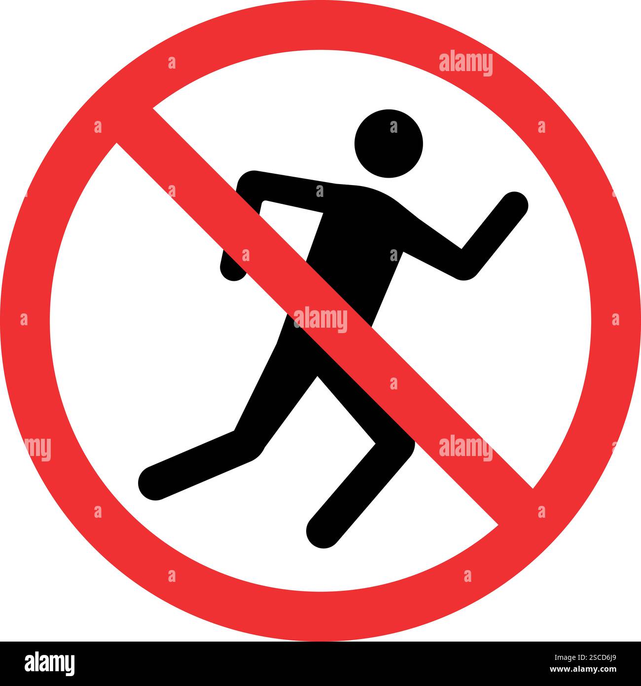 No running sign. Forbidden signs and symbols Stock Vector Image & Art ...