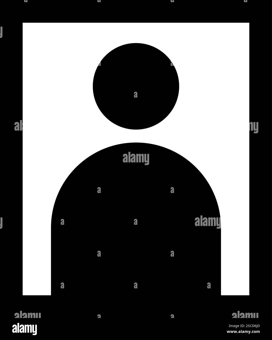 Passport size photo icon. Business signs and symbols Stock Vector Image ...