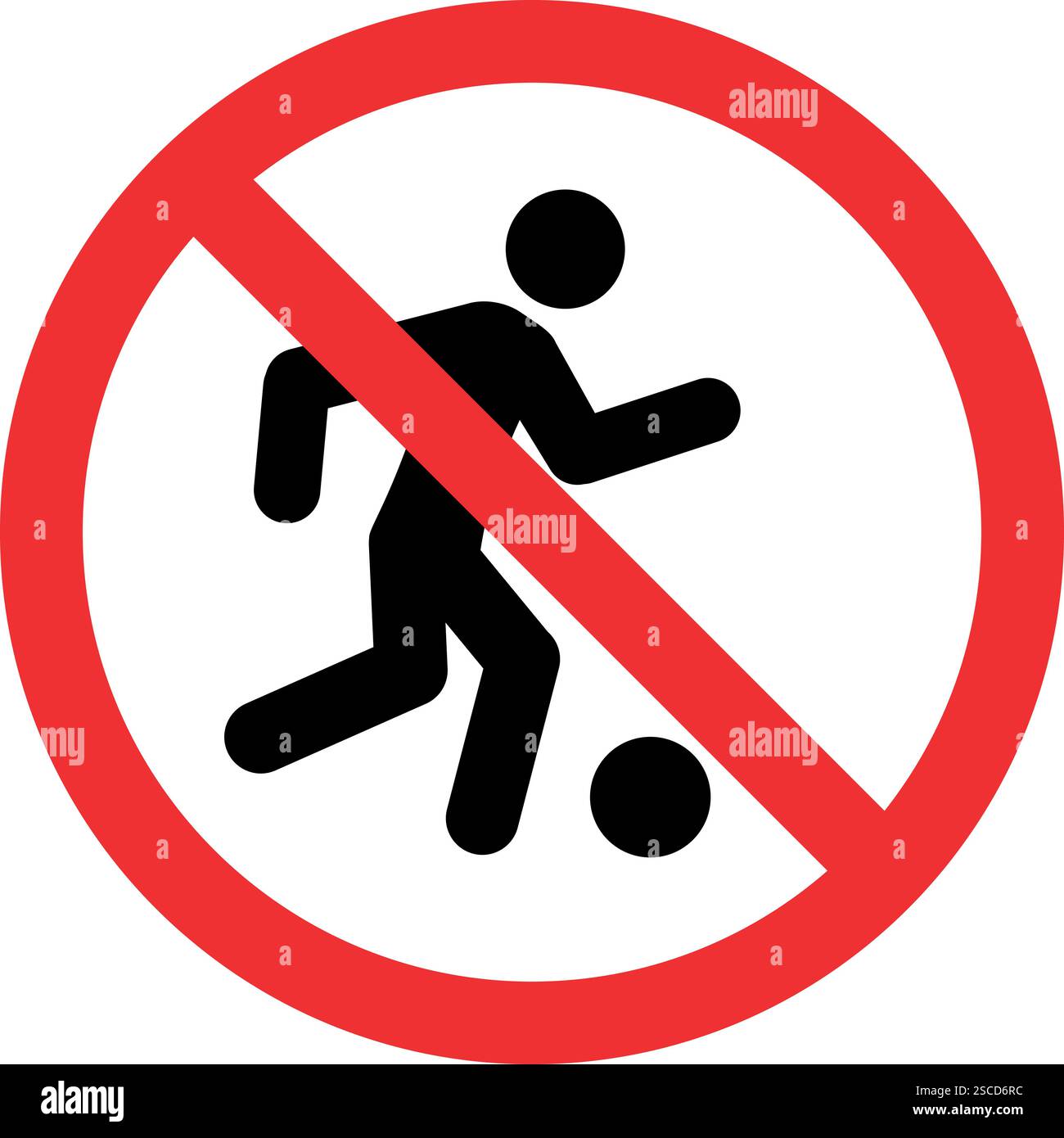 No football sign. Forbidden signs and symbols Stock Vector Image & Art ...
