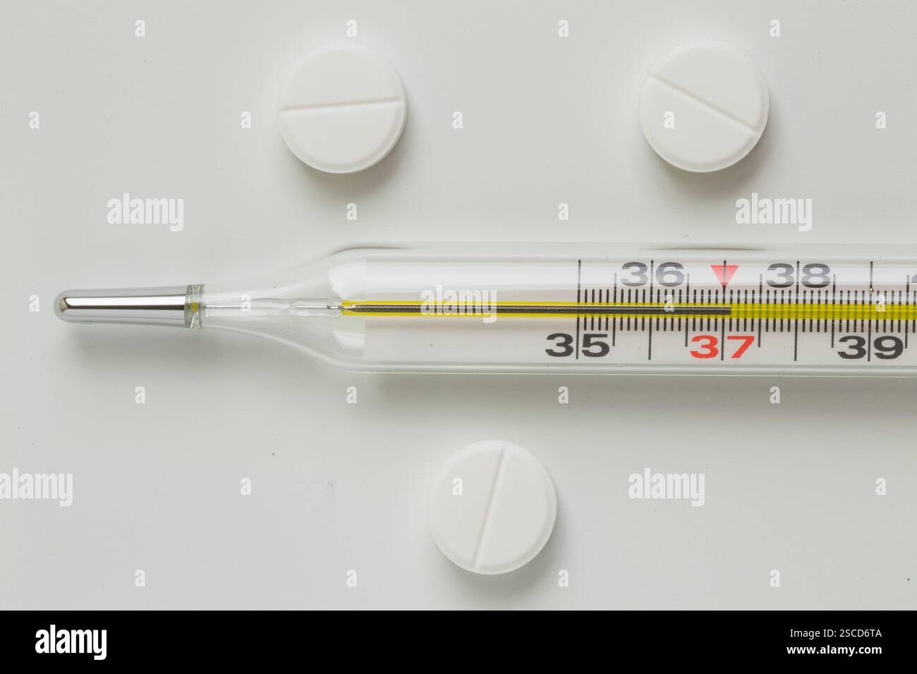 The high temperature treatment using the tablets Stock Photo - Alamy