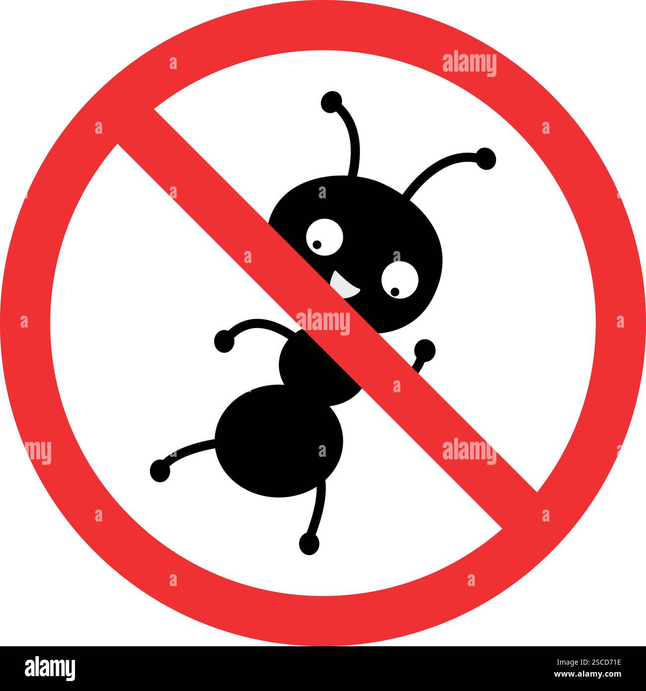 No ant sign. Forbidden signs and symbols Stock Vector Image & Art - Alamy