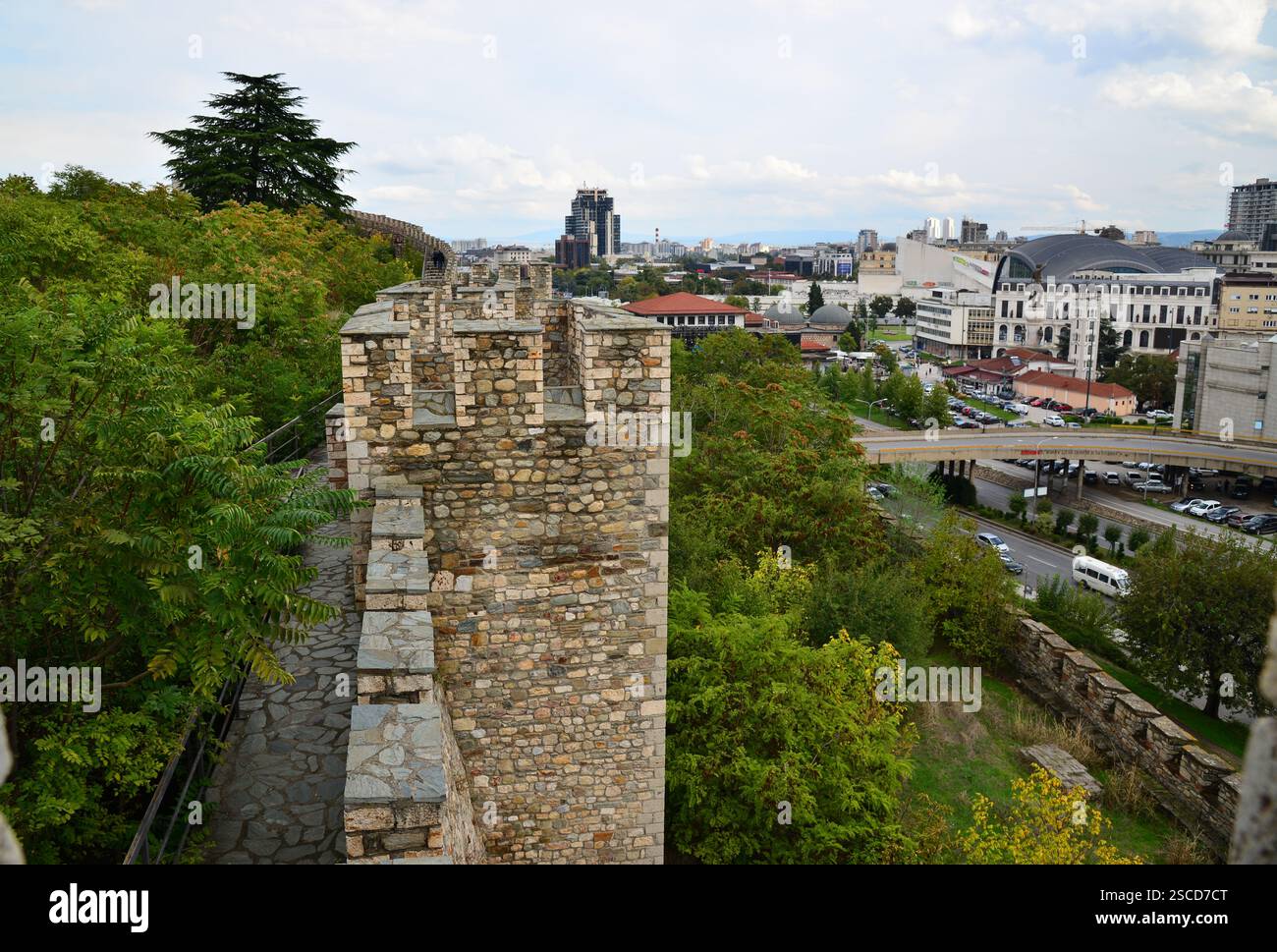 A view of the Historic Skopje Castle in Skopje, Macedonia Stock Photo ...
