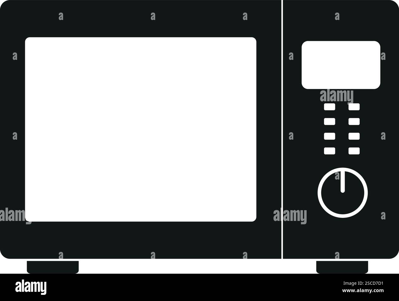 Microwave stove in modern Stock Vector Images - Alamy