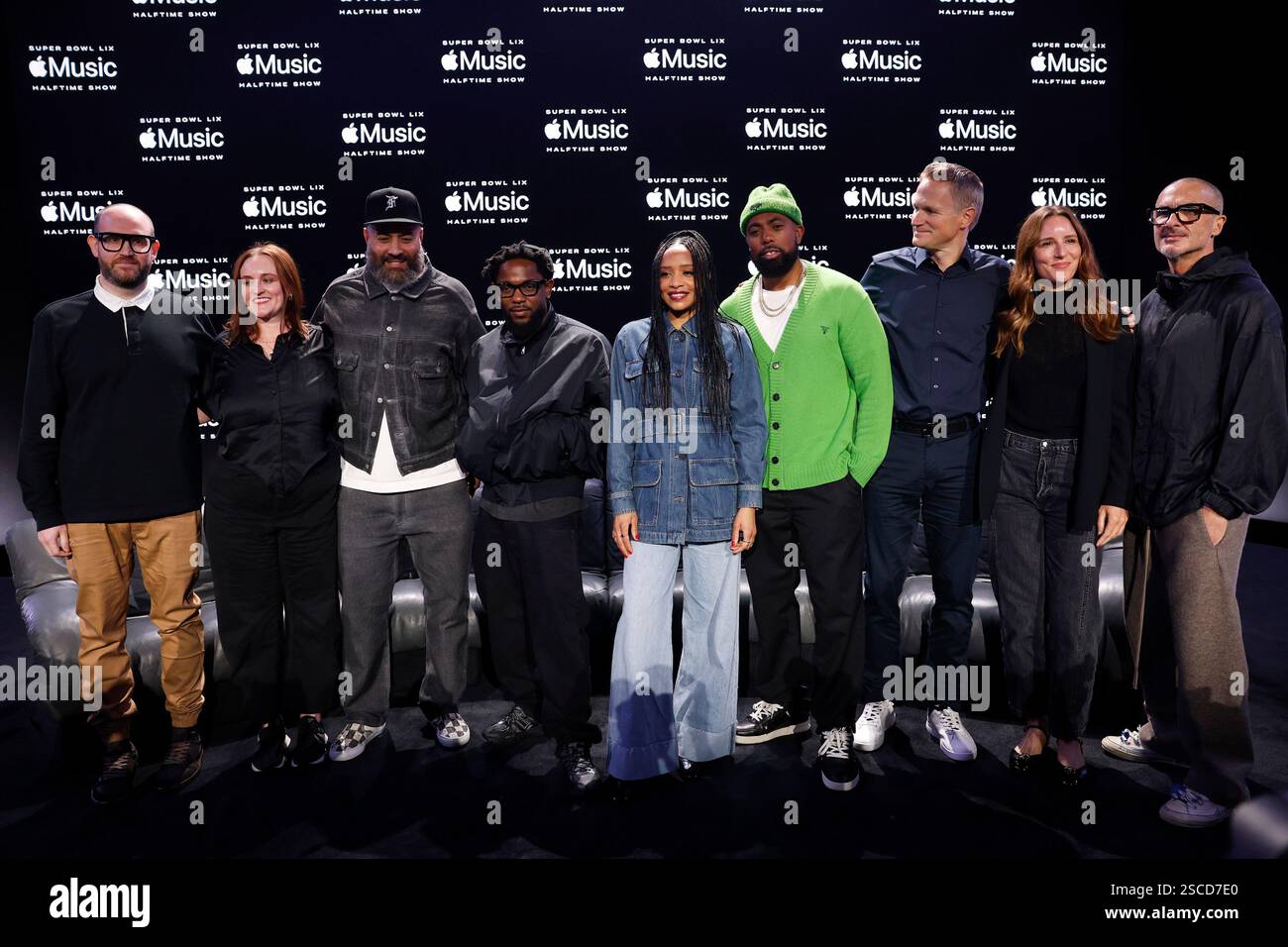 New Orleans, United States. 06th Feb, 2025. Ebro Darden, Kendrick Lamar ...