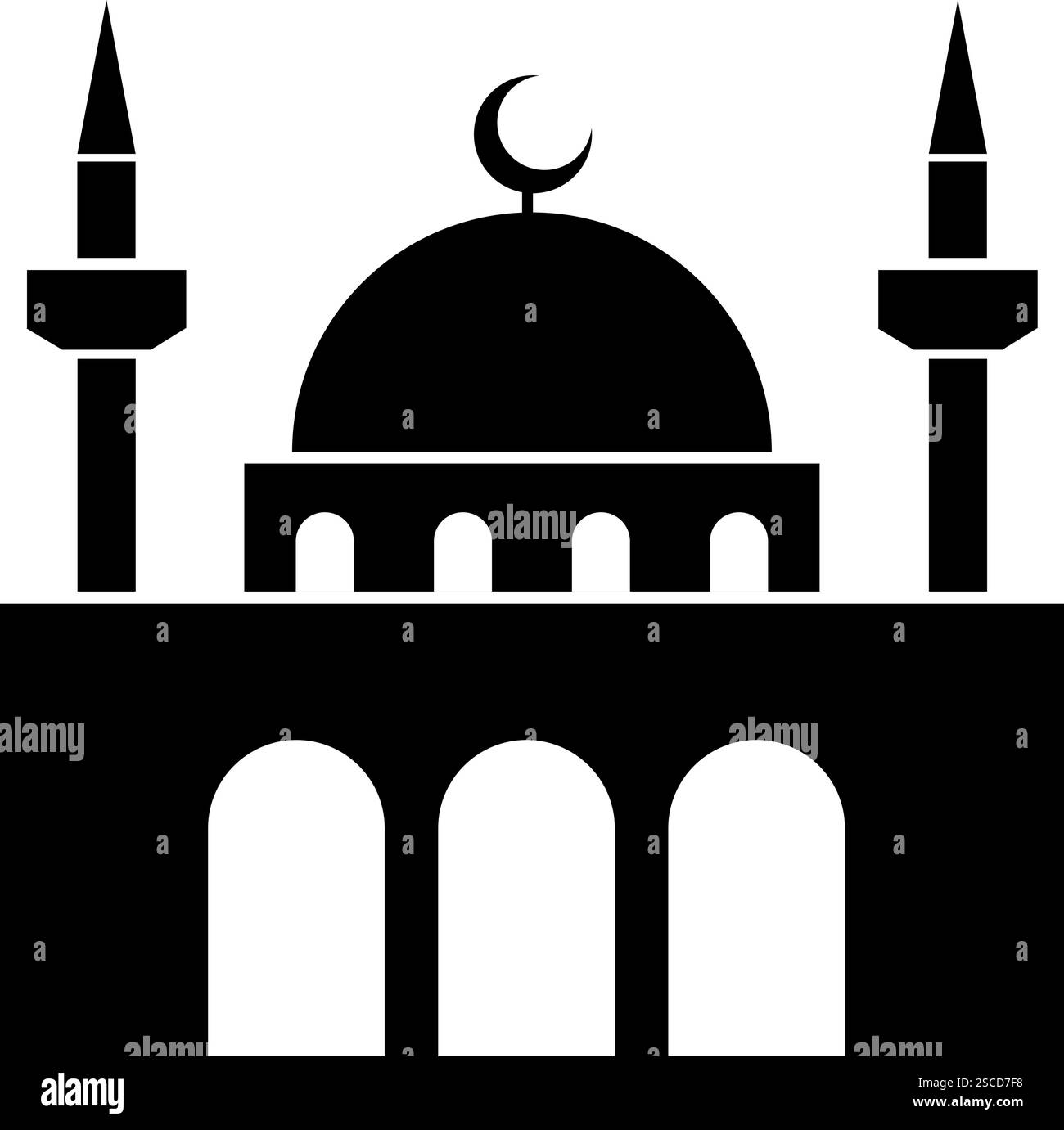 Masjid icon. Prayer place for muslims Stock Vector Image & Art - Alamy