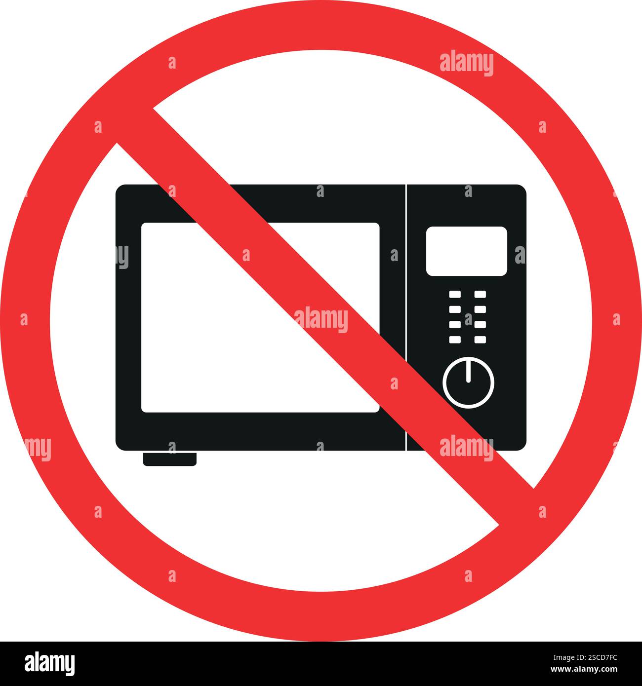 No microwave Icon sign. Forbidden signs and symbols Stock Vector Image ...