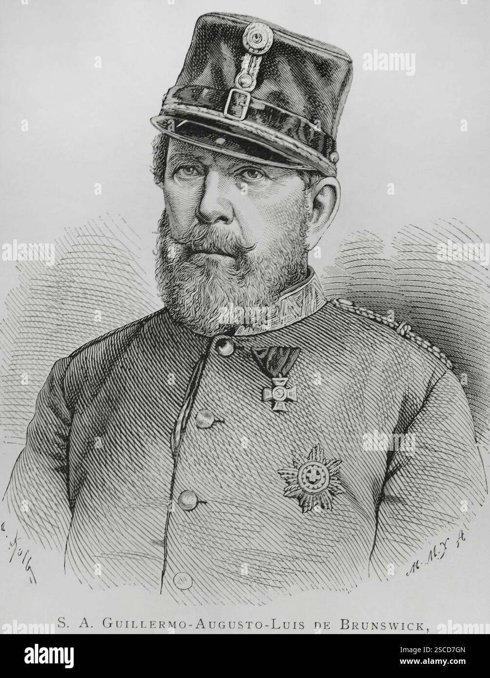 William, Duke of Brunswick (1806-1884). Duke of the Duchy of Brunswick ...