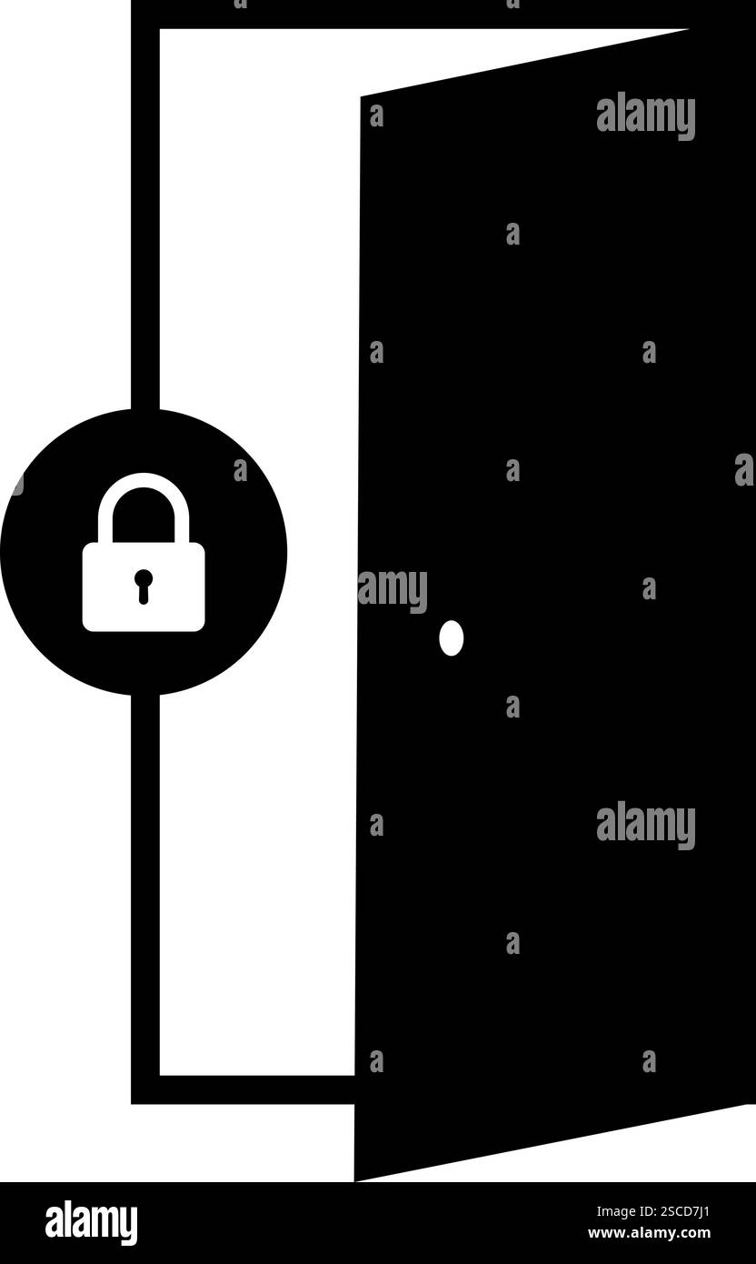 Door lock security icon. Business signs and symbols Stock Vector Image ...