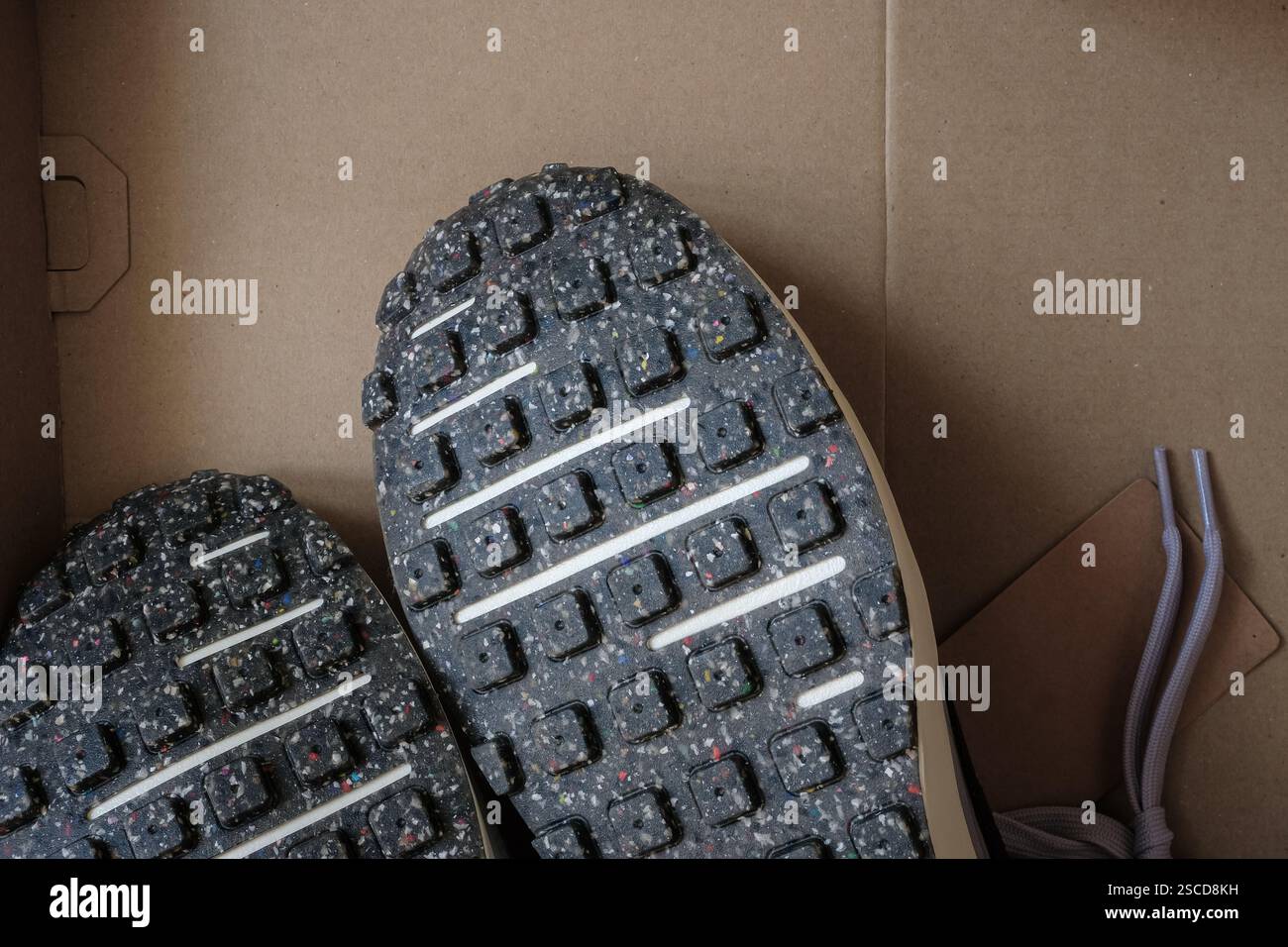 Vegan shoes. The soles of the boots include products of recycled ...