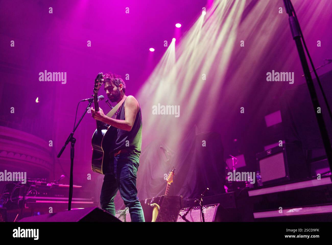 Canadian singer-songwriter Leif Vollebekk supporting James Bay at o2 City Hall, Newcastle on 4th ...