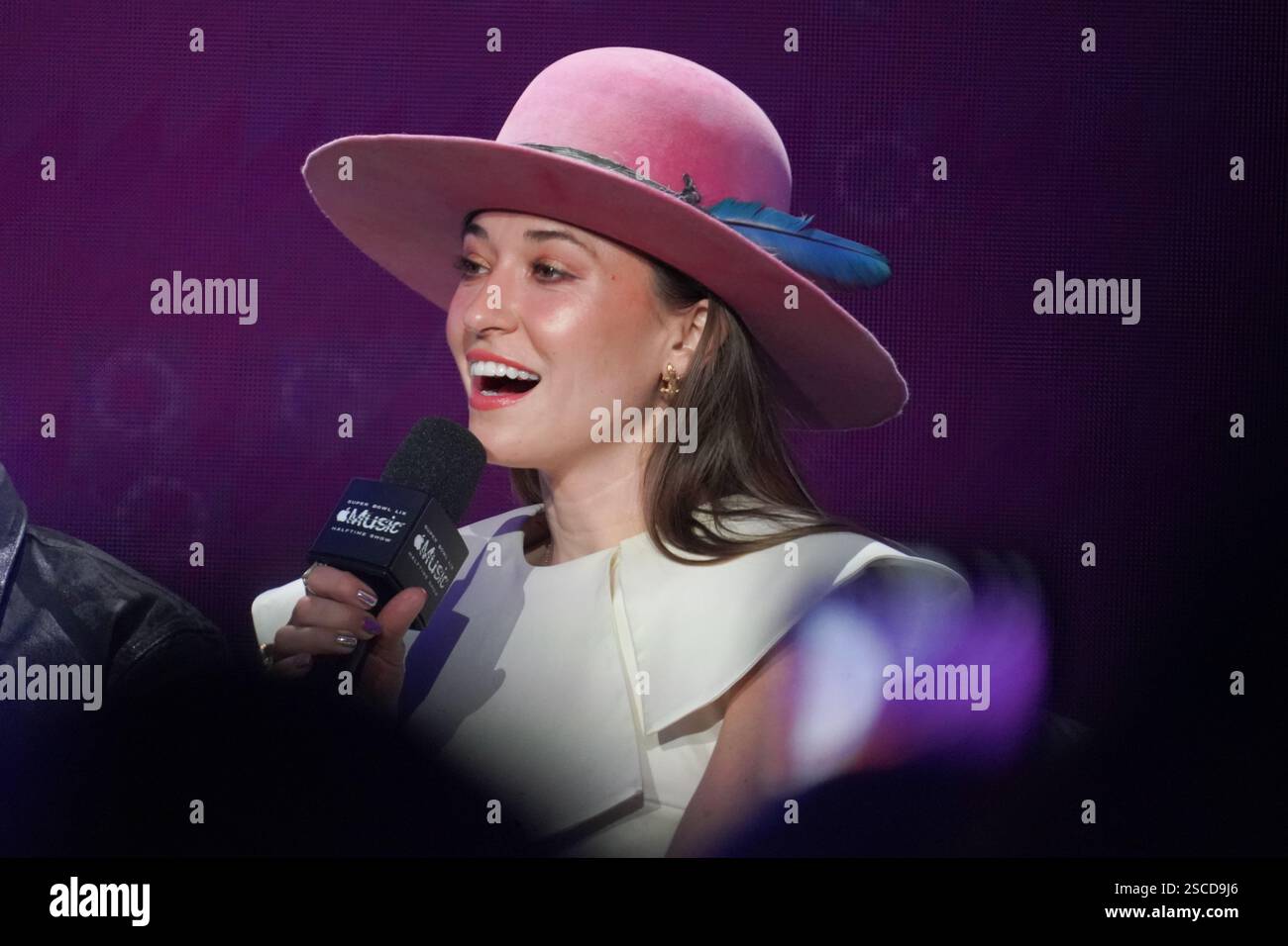 Singer Lauren Daigle During the Apple Music's Half time show Press ...