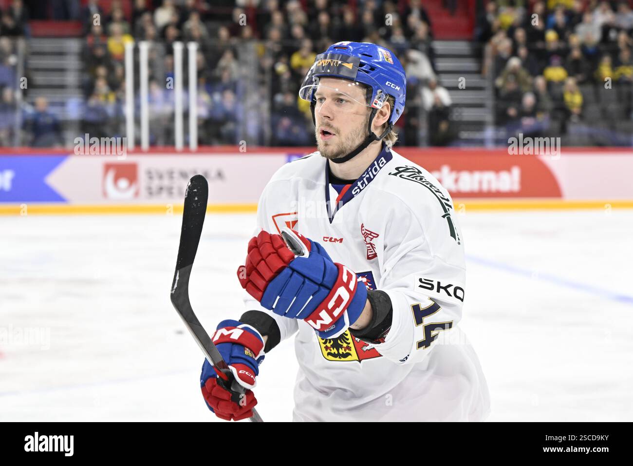 Stockholm, Sweden. 06th Feb, 2025. STOCKHOLM, SWEDEN 20250206Czechia's Filip Chlapík scores 1-0 ...