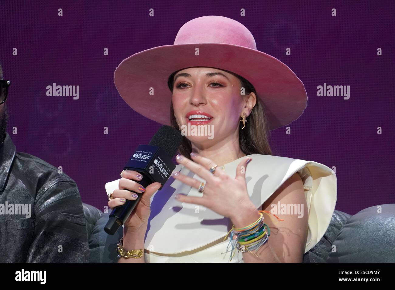Singer Lauren Daigle During the Apple Music's Half time show Press ...