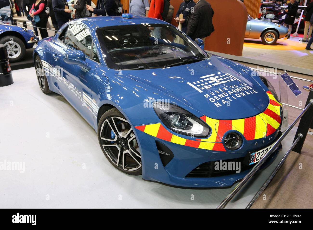 Renault Alpine A110 Legend der Gendarmerie Polizei am Stand des Musee ...