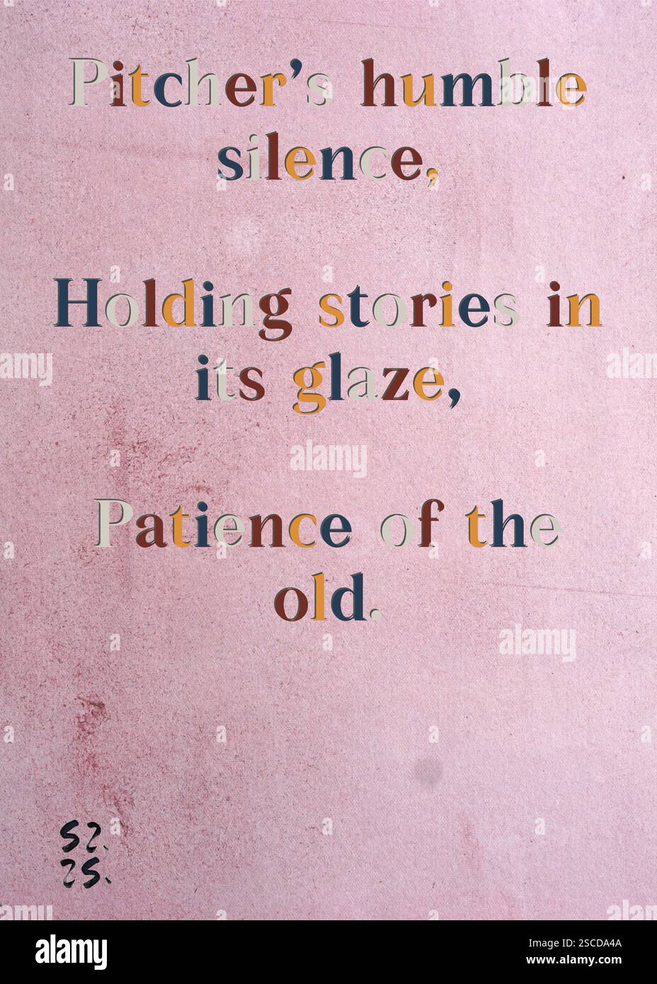 Pitcher's humble silence, Holding stories in its glaze, Patience of the ...