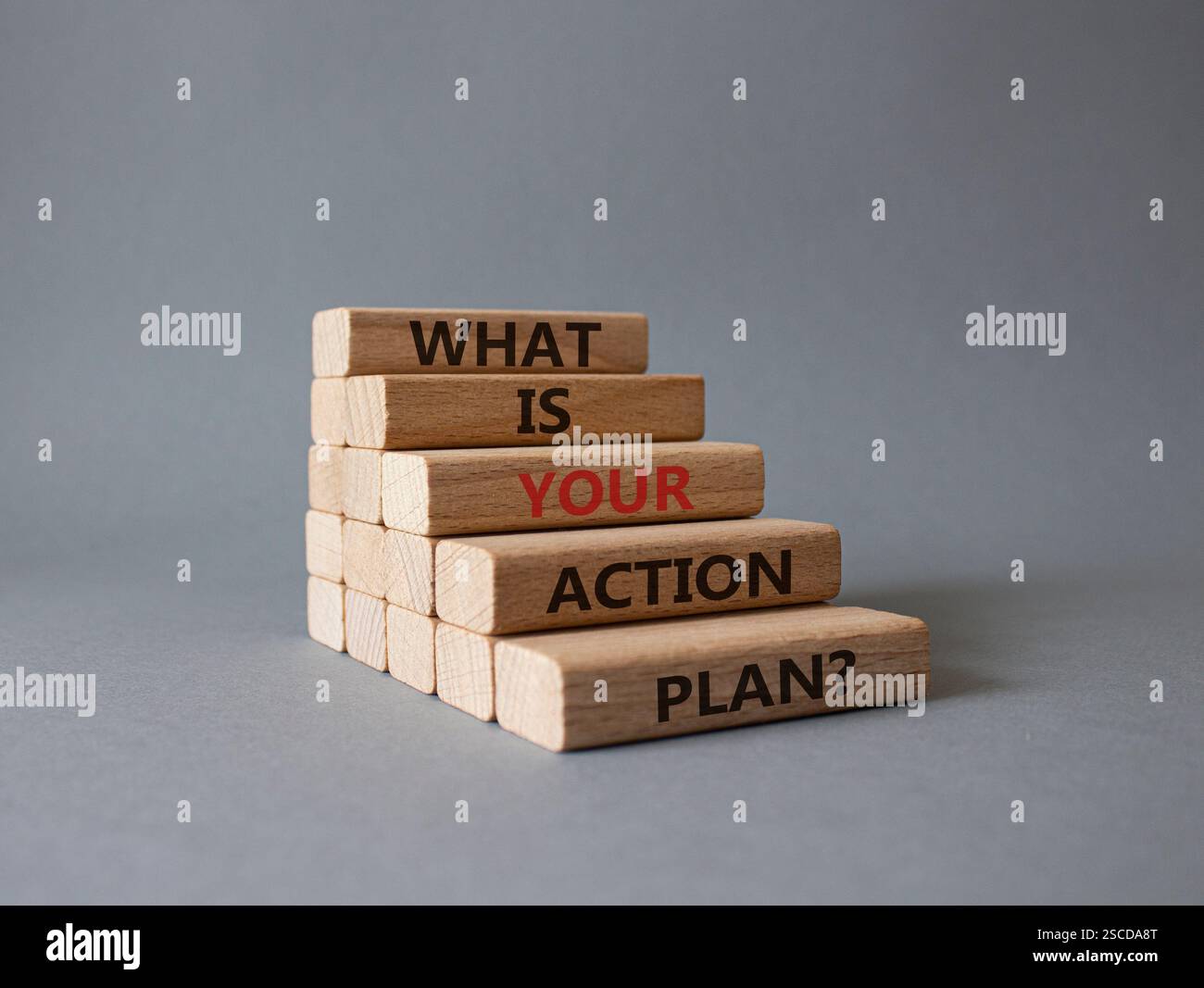 What is your action plan symbol. Wooden blocks with words What is your ...