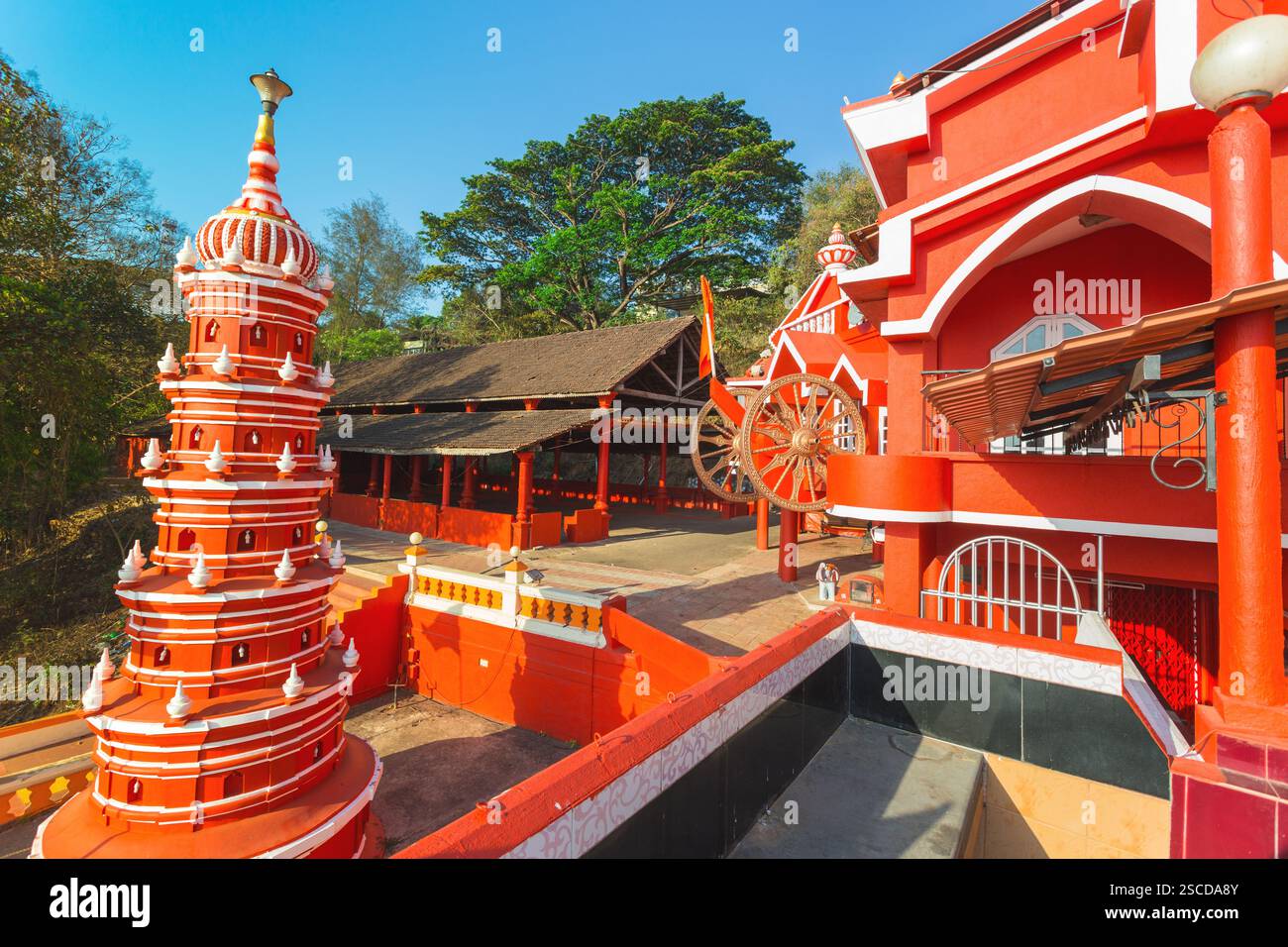 India, Goa, 8 March 2017. Maruti Temple (Hanuman Temple) in Panjim ...