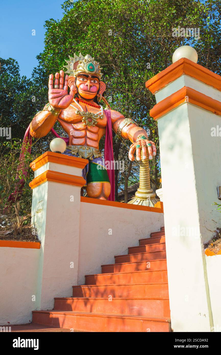 India, Goa, 8 March 2017. Maruti Temple (Hanuman Temple) in Panjim ...