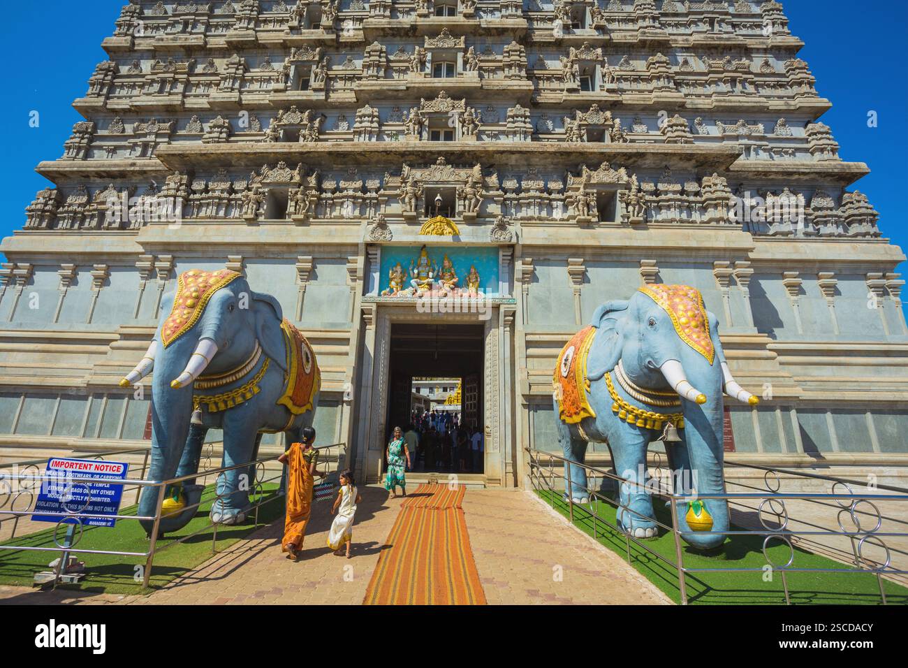 MURUDESHWAR, INDIA - MARCH 12 2017: Gopuram of Murudeshwar Temple was ...