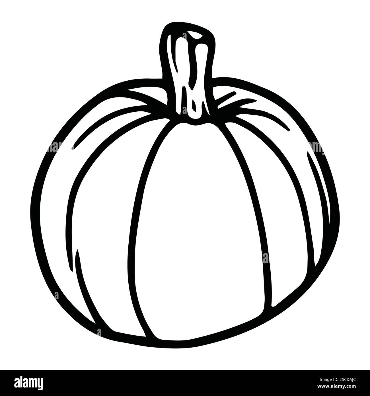 Pumpkin and Jack O Lantern Icon Hand Drawn - a Spooky and Cute Vector ...
