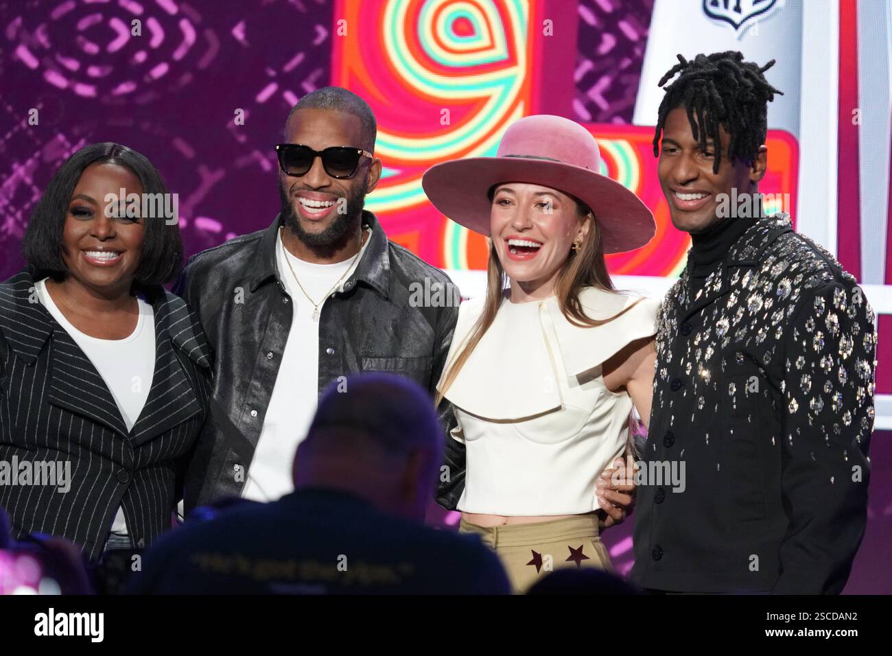 (left to right) Singer Ledisi, Musician Trombone Shorty, Singer Lauren ...