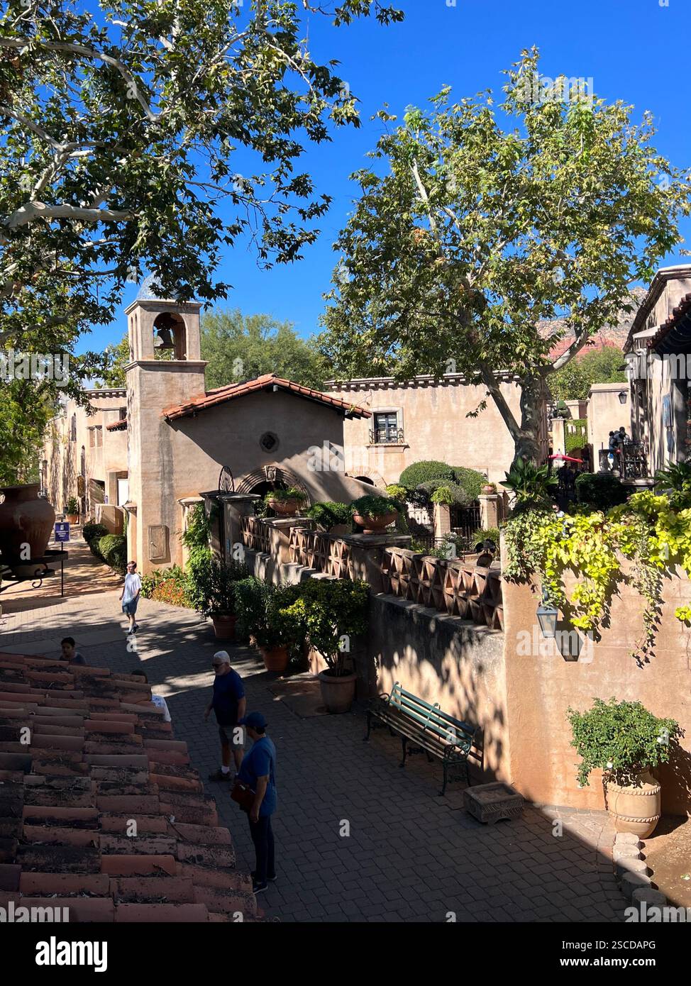 Elevated Walkway View in Tlaquepaque Village, Sedona, Arizona Stock ...