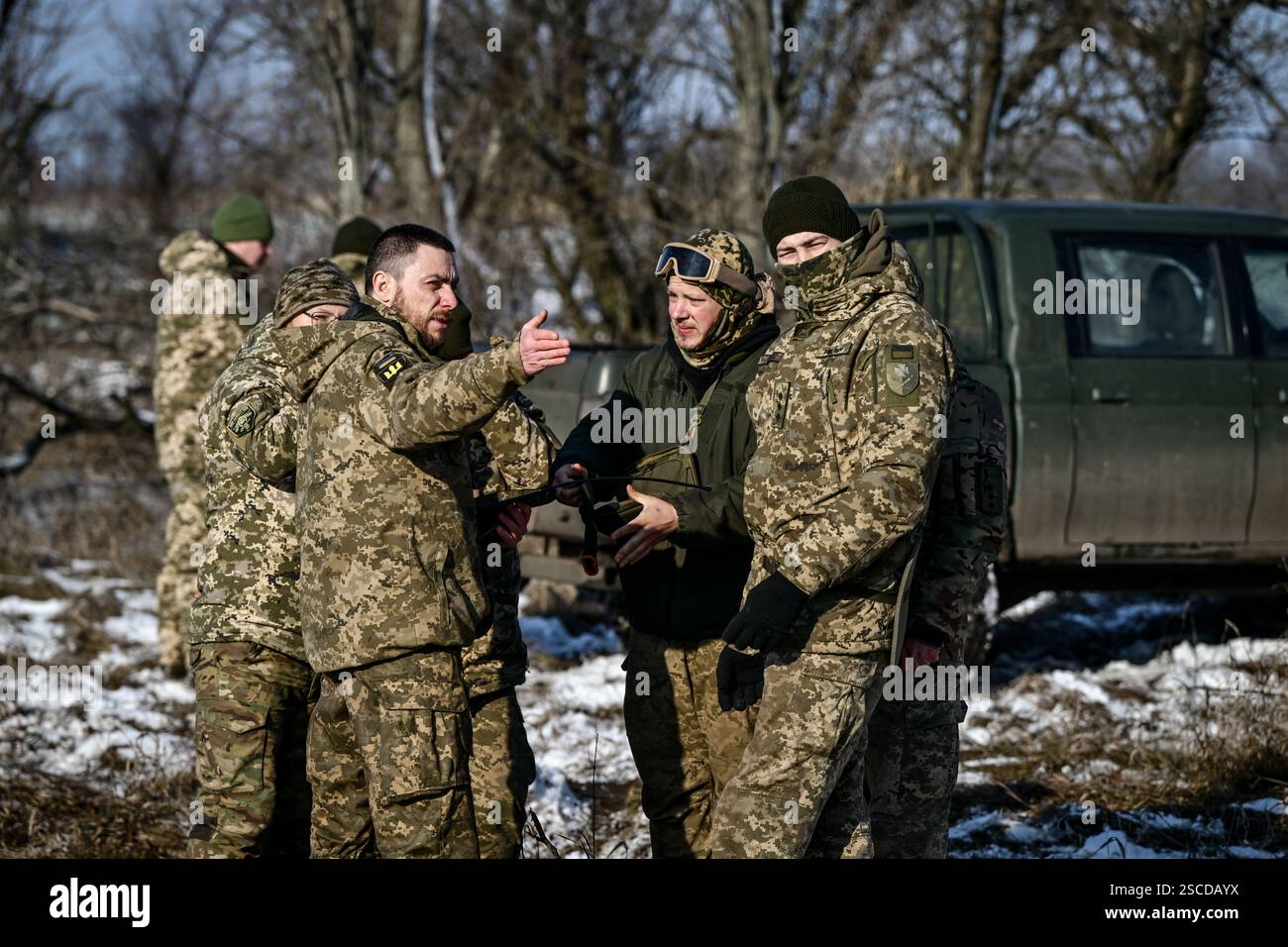 UKRAINE - FEBRUARY 5, 2025 - Soldiers participate in a live fire ...