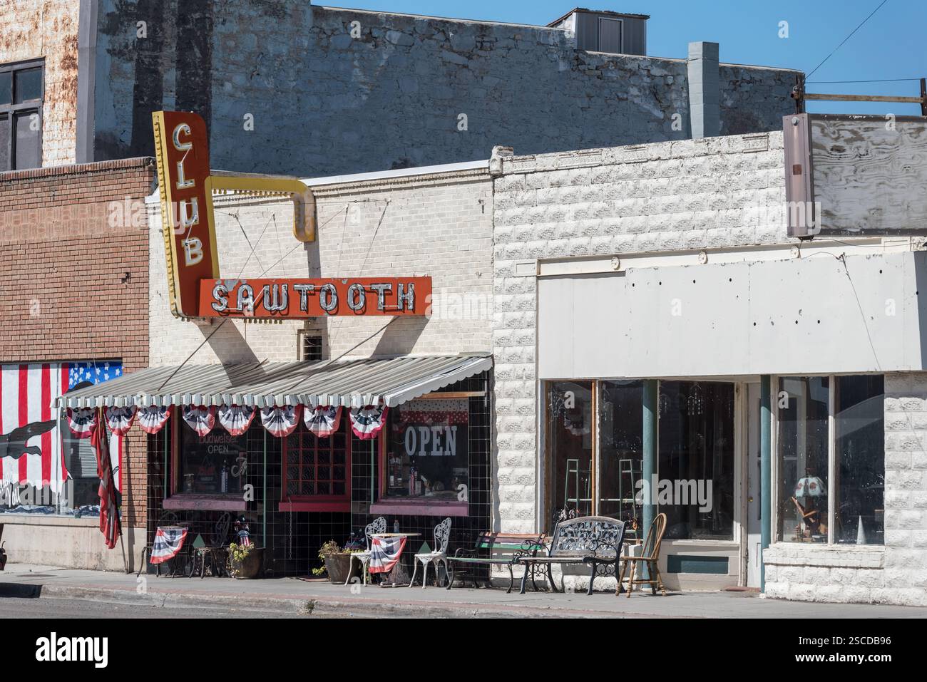 Bar in downtown Arco, Idaho Stock Photo - Alamy