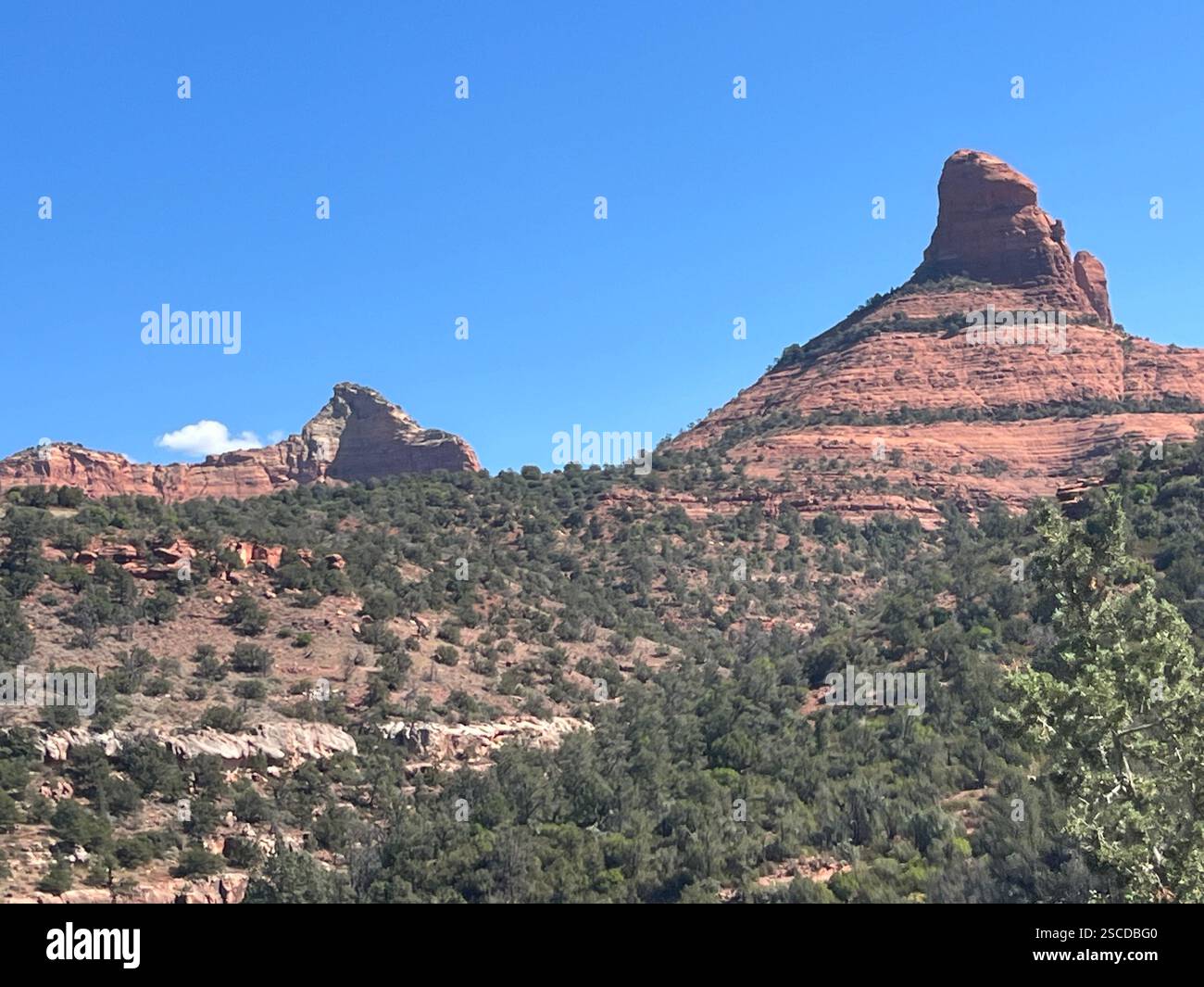 View of Bell Rock, Part of the Schnebly Hill Formation, Sedona, Arizona ...