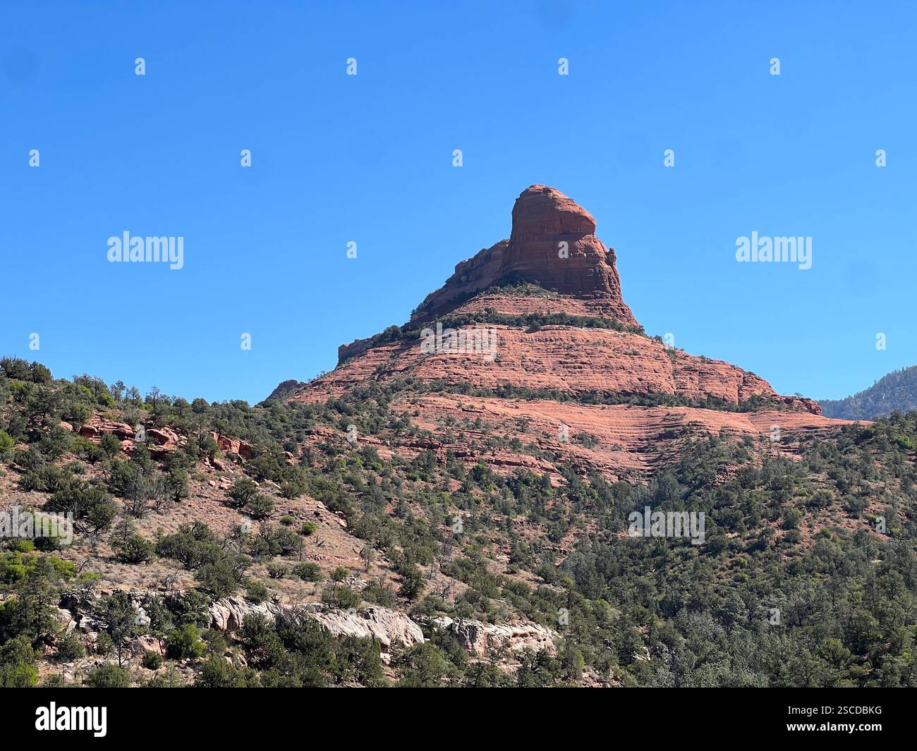 View of Bell Rock, Part of the Schnebly Hill Formation, Sedona, Arizona ...