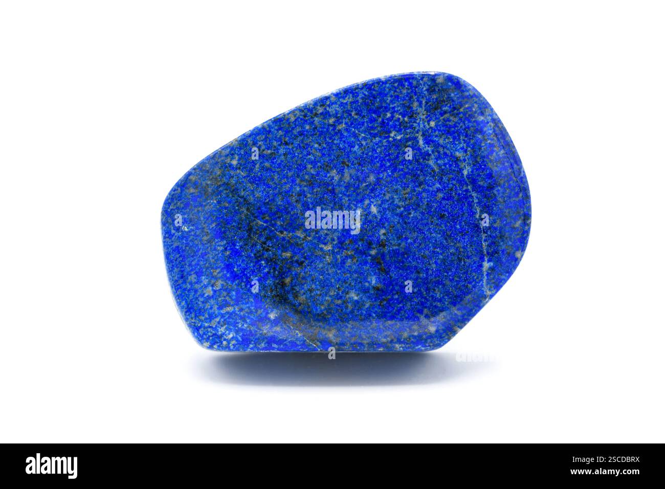 Lapis lazuli is a metamorphic rock composed by lazurite (blue), pyrite ...