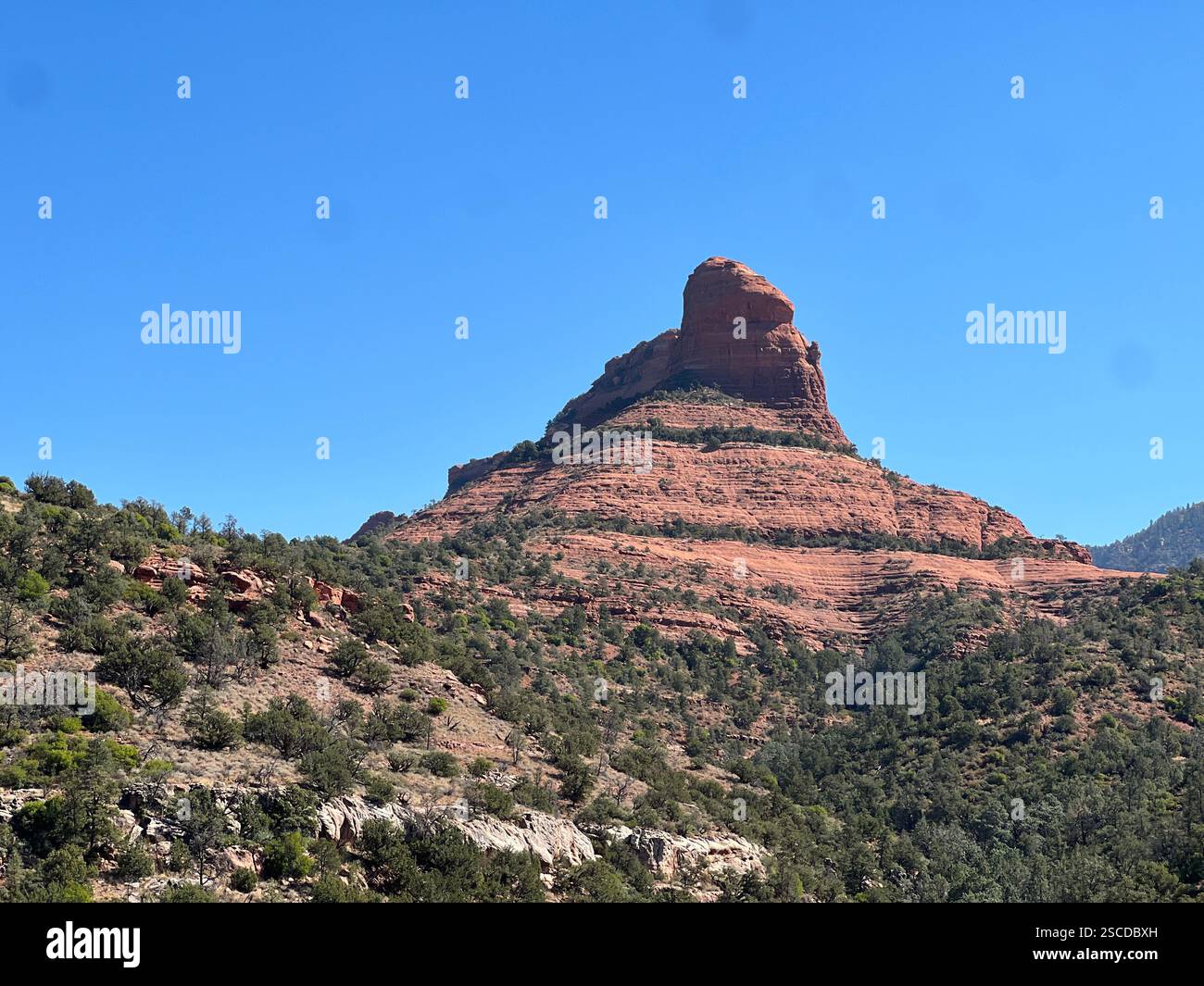 View of Bell Rock, Part of the Schnebly Hill Formation, Sedona, Arizona ...