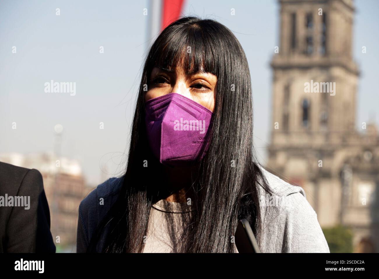 Mexico City, Mexico. 06th Feb, 2025. Saxophonist Maria Elena Rios was ...
