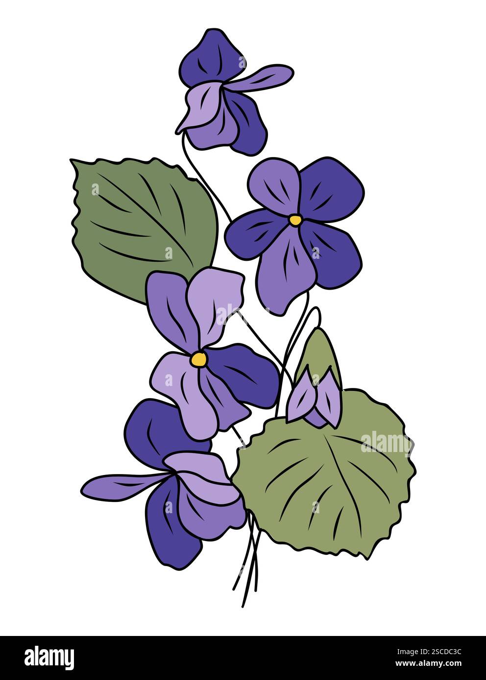 Viola tree Stock Vector Images - Alamy