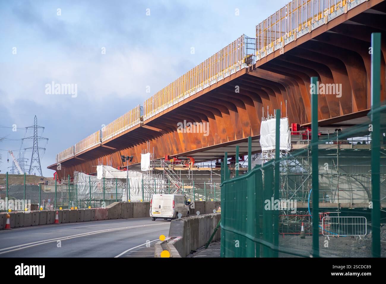 Wendover, UK. 6th February, 2025. As construction of the High Speed 2 ...