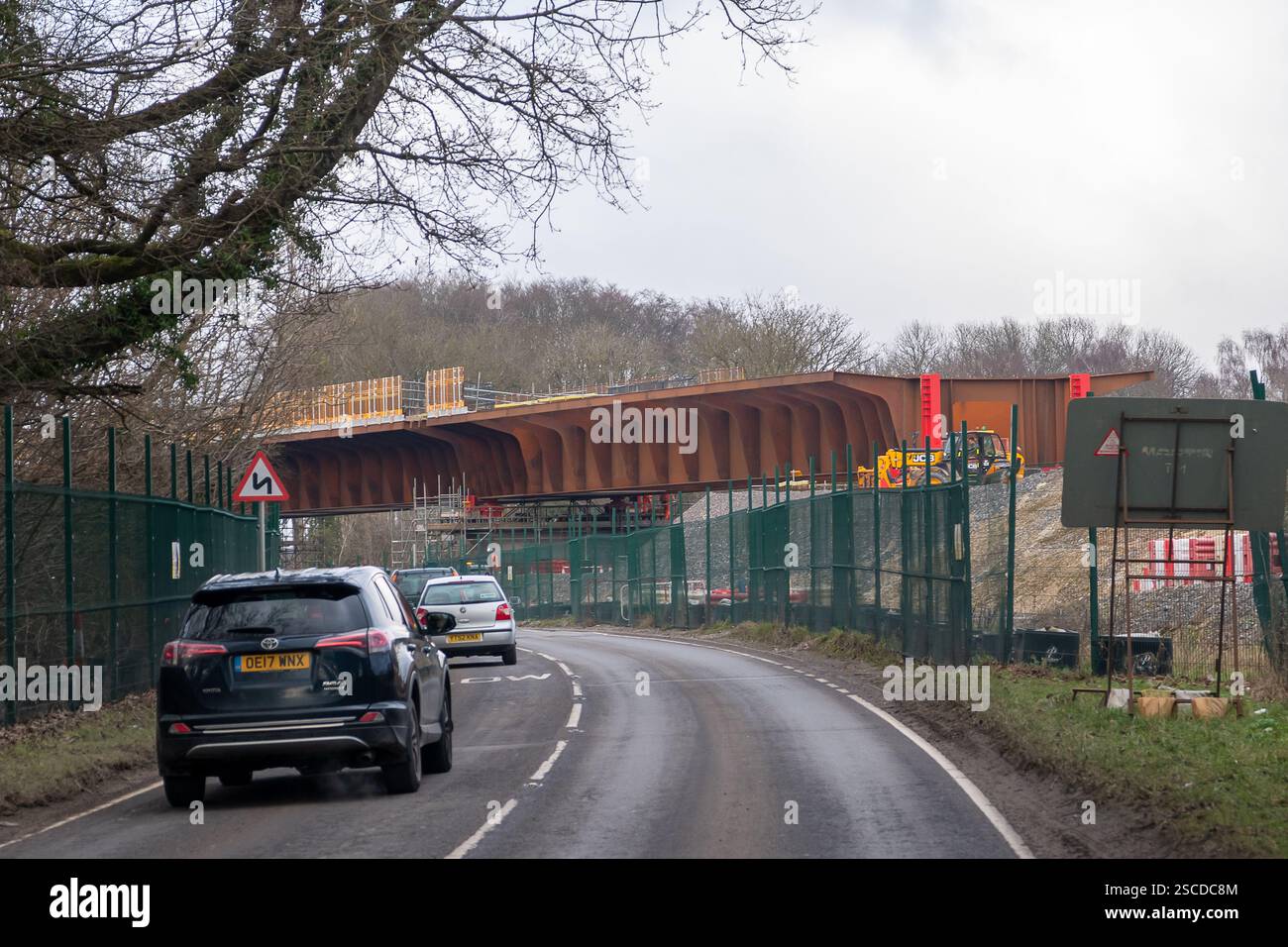 Wendover, UK. 6th February, 2025. As construction of the High Speed 2 ...