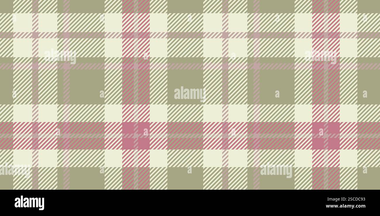 Seamless tartan pattern with intersecting lines in beige, light pink ...