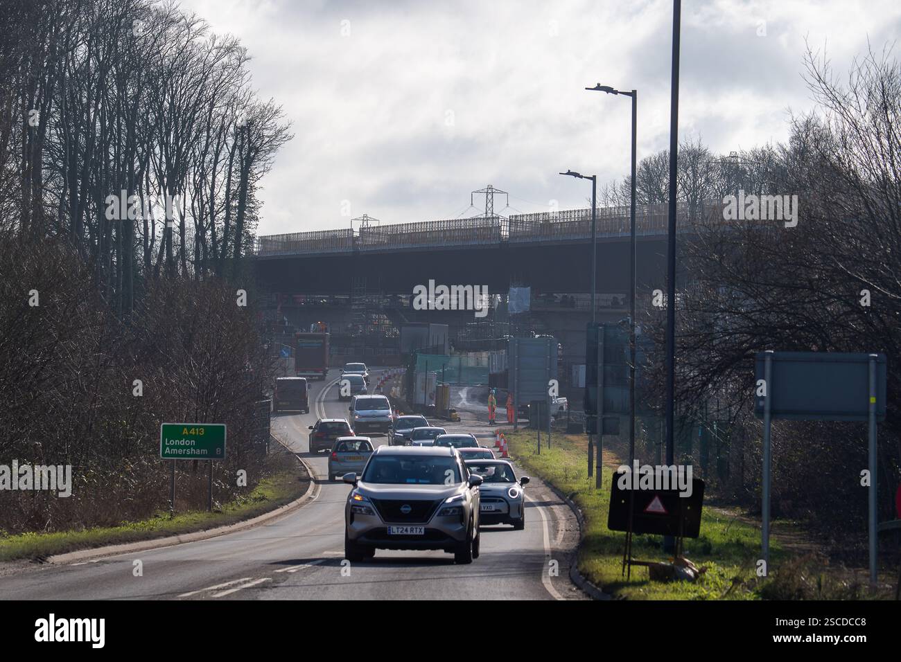 Wendover, UK. 6th February, 2025. As construction of the High Speed 2 ...