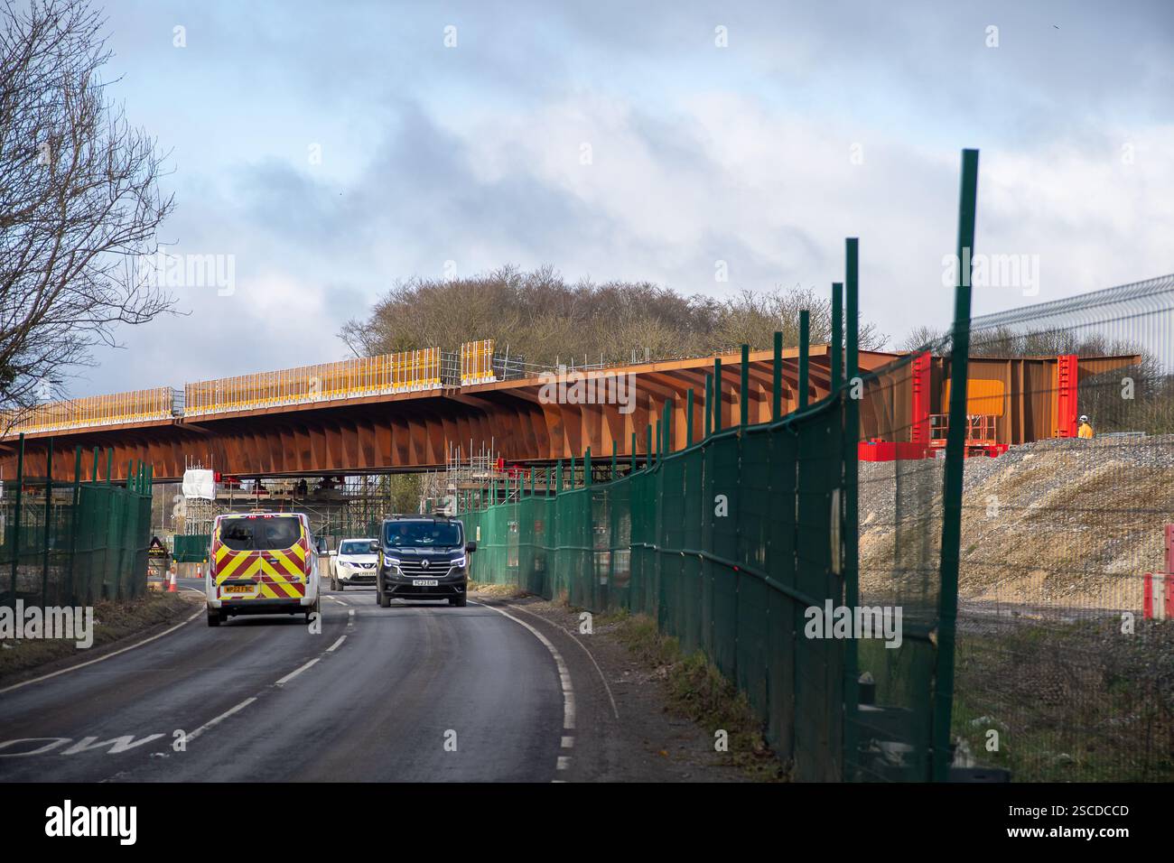 Wendover, UK. 6th February, 2025. As construction of the High Speed 2 ...